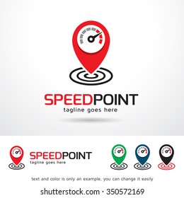 Speed Point Logo Template Design Vector Stock Vector (Royalty Free ...