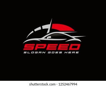 Fast Speed Logo Template Vector Automotive Stock Vector (Royalty Free ...