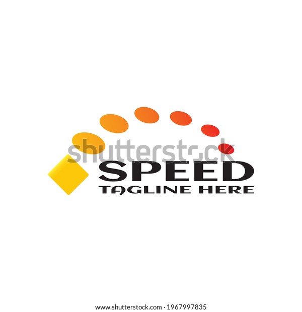 Speed Rpm Acceleration Indicator Logo Speedometer Stock Vector (Royalty ...