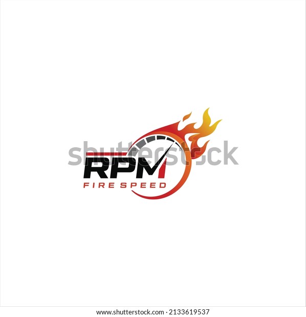 Speed Rpm Logo Design Vector Illustration Stock Vector (Royalty Free ...