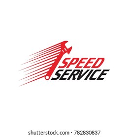 Speed Service Logo Design Stock Vector (Royalty Free) 782830837 ...