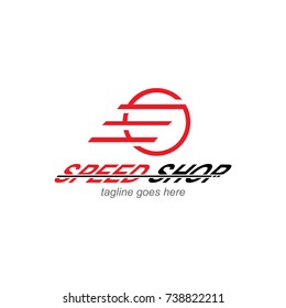 Speed Shop Logo Modern Template Designvector Stock Vector (Royalty Free ...