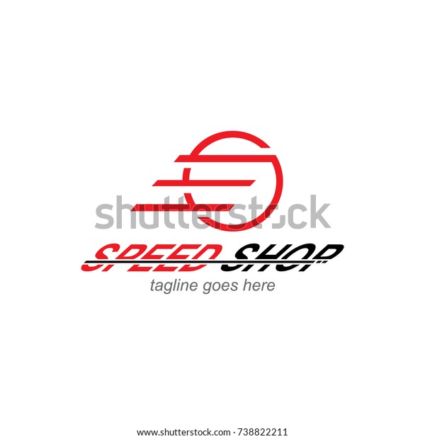 Speed Shop Logo Modern Template Designvector: vetor stock (livre de ...