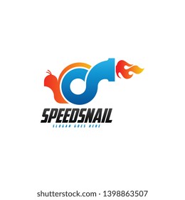 Speed Snail Logo Template Vector Fast Stock Vector (Royalty Free ...