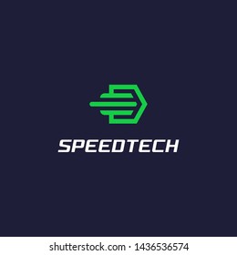 Speed Symbol Technology Digital Logo Stock Vector (Royalty Free ...