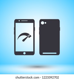 Speed Test Phone Icon Stock Vector (Royalty Free) 1223392702 | Shutterstock