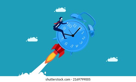Speed Time Work Race Against Time Stock Vector (Royalty Free ...