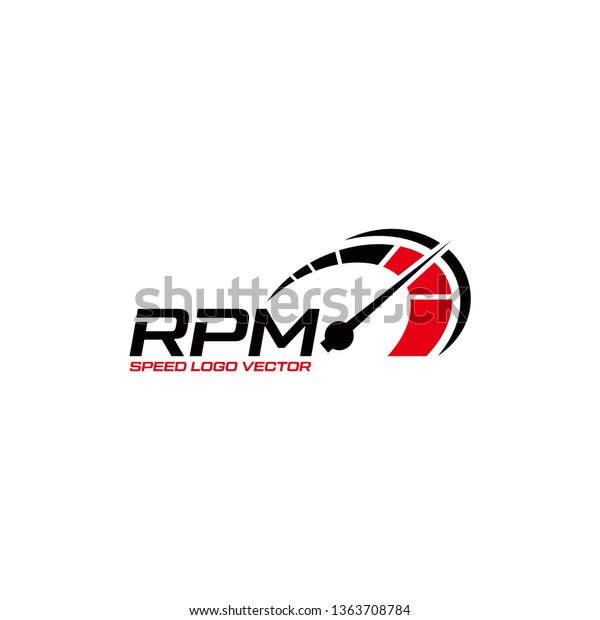 Speed Vector Speedometer Rpm Logo Icon 스톡 벡터(로열티 프리) 1363708784
