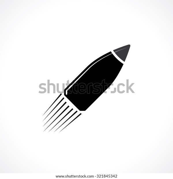 Speeding Bullet Icon Stock Vector (Royalty Free) 321845342 | Shutterstock