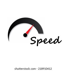 Speedometer Abstract Symbol Speed Template Logo Stock Vector (Royalty ...