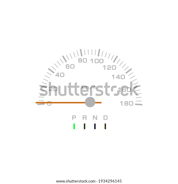 Speedometer, car dashboard and speed gauge, vector counter or gear ...