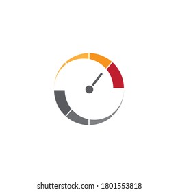 Speedometer Icon Abstract Symbol Speed Template Stock Vector (Royalty ...