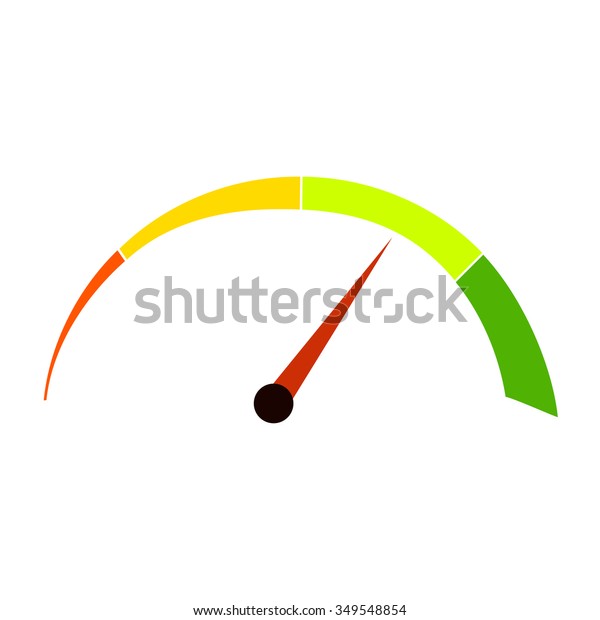 Speedometer Icon Arrow Colorful Infographic Gauge Stock Vector (Royalty ...