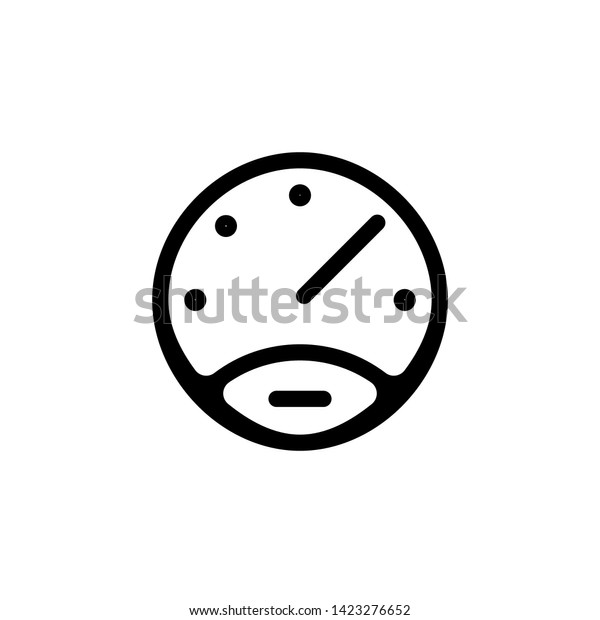 Speedometer icon. Car speed dashboard Symbol. Logo design element ...