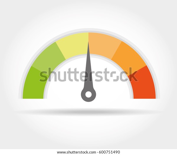 Speedometer Icon Colorful Infographic Stock Vector (Royalty Free ...