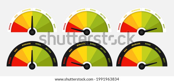 Speedometer Icon Colorful Infographic Set Stock Vector (Royalty Free ...