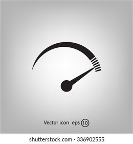 Speedometer Icon Sign Arrow Stock Vector (Royalty Free) 336902555 ...