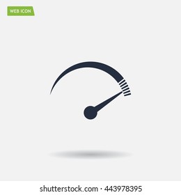 Speedometer Icon Sign Arrow Stock Vector (Royalty Free) 443978395 ...