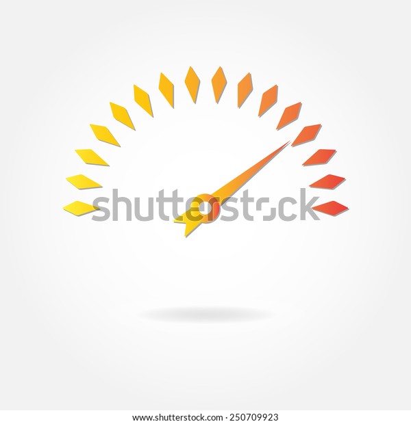 Speedometer Icon Sign Arrow Infographic Gauge Stock Vector (Royalty ...