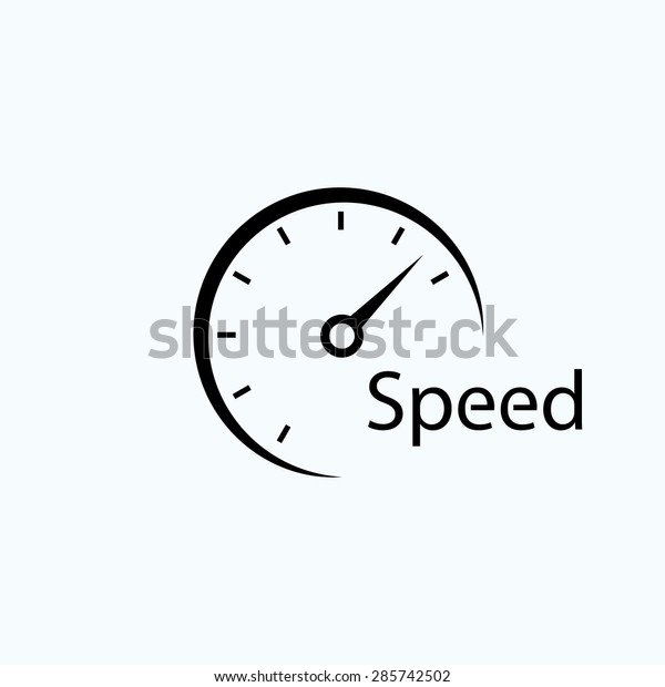 Speedometer Icon Symbol Speed Template Logo Stockvektor (royaltyfri ...