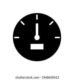 Speedometer Icon Vector Black Speedometer Icon Stock Vector (Royalty ...
