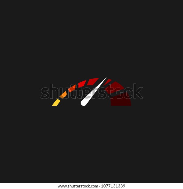 Speedometer Logo Icon Template Design Speed Stock Vector (Royalty Free ...
