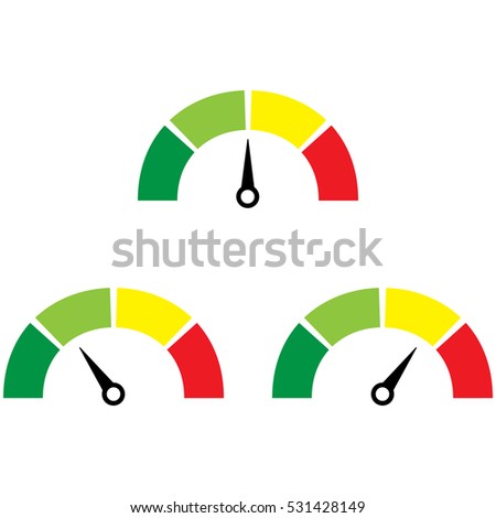 Speedometer Rating Meter Signs Infographic Gauge Vector de stock (libre ...