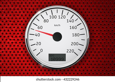 Speedometer Round Speed Gauge 50 Km Stock Vector (Royalty Free ...