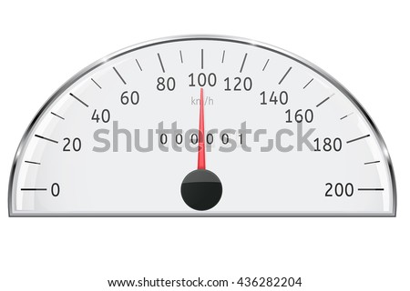 Speedometer Semi Circle Speed Gauge Scale Stock Vector (Royalty Free ...