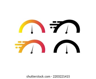 Speedometer Symbol Icon Illustration Set Stock Vector (Royalty Free ...