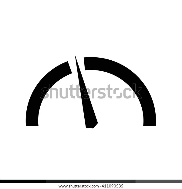Speedometer Tachometer Icon Illustration Design Stock Vector (Royalty ...