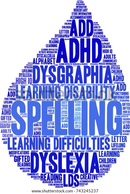 Spelling Word Cloud On White Background Stock Vector (Royalty Free ...