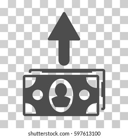 Spend Banknotes Icon Vector Illustration Style Stock Vector (Royalty ...
