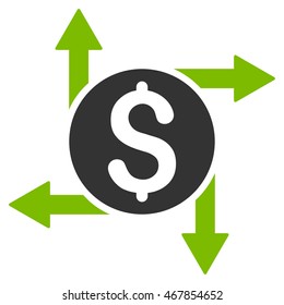 Spend Money Icon Vector Style Bicolor Stock Vector (Royalty Free ...