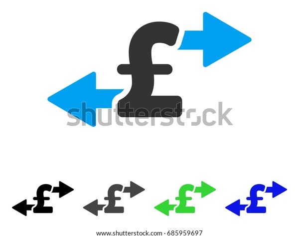 Spend Pound Money Flat Vector Illustration Stock Vector (Royalty Free ...