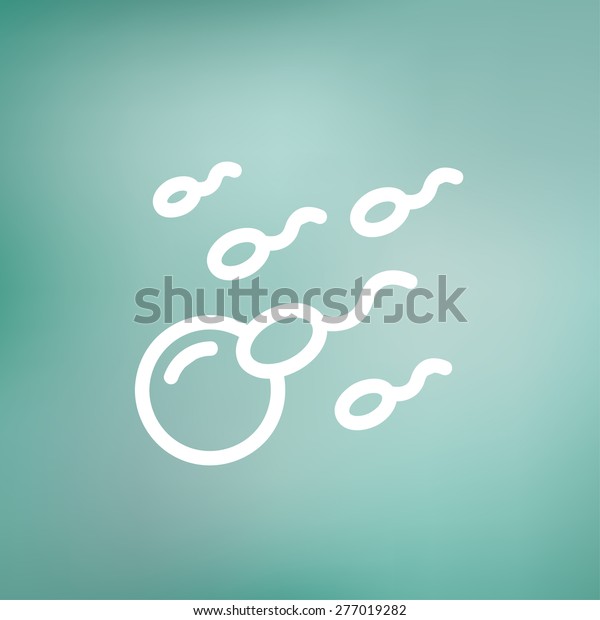 Sperm Egg Cells Icon Thin Line Stock Vector Royalty Free 277019282
