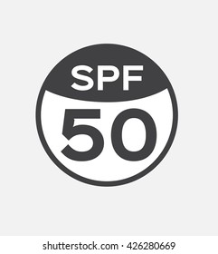 Spf 50 Uv Ultraviolet Logo Icon Stock Vector (Royalty Free) 426280669 ...