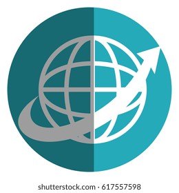 Sphere Arrow Around Isolated Icon Stock Vector (Royalty Free) 617557598 ...