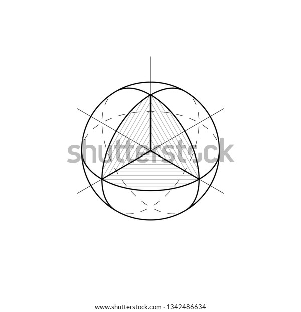 Sphere Isometric Projection Vector Illustration Stock Vector (Royalty ...