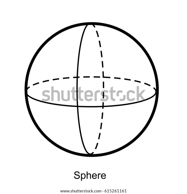 Sphere Vector Geometric Shapes Preschool Primary Stock Vector (Royalty ...