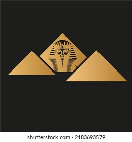 Sphinx Logo Pharaoh Egyptian Pyramids Stock Vector (Royalty Free ...