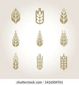 Spica Icon Vector Farm Element Stock Vector (Royalty Free) 1416504764 ...