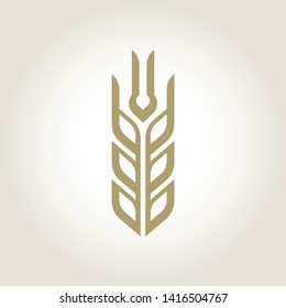 Spica Icon Vector Farm Element Stock Vector (Royalty Free) 1416504764 ...