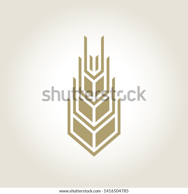 Spica Icon Vector Farm Element Stock Vector (Royalty Free) 1416504785 ...