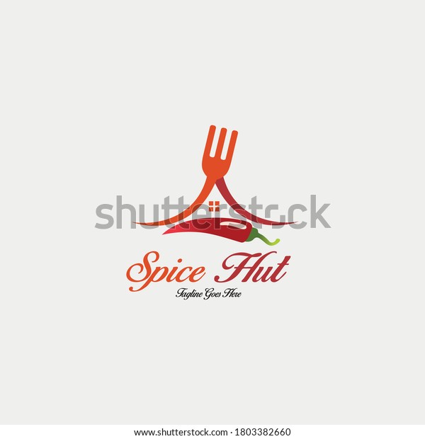 Spice Hut Logo Restaurant Logo Vector Stock Vector (Royalty Free ...