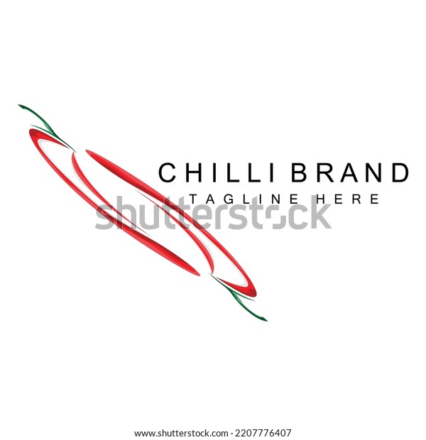 Spicy Chili Logo Design Red Vegetable Stock Vector (Royalty Free ...