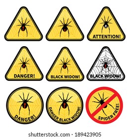 Spider Danger Icon Stock Vector (Royalty Free) 189423905 | Shutterstock