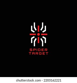 Spider Right On Target Simple Logo Stock Vector (Royalty Free ...