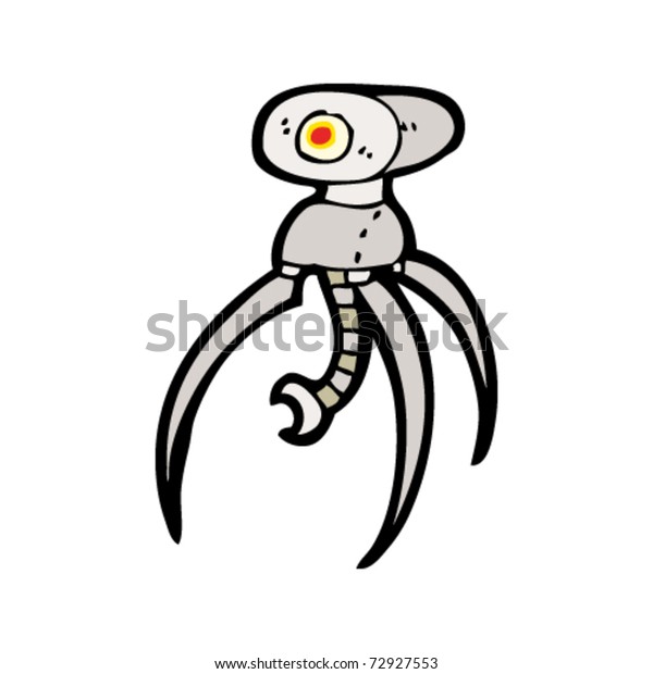 Spider Robot Cartoon Stock Vector (Royalty Free) 72927553 | Shutterstock