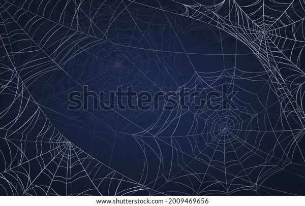 Spider Web Background Halloween Spooky Pattern Stock Vector (Royalty ...